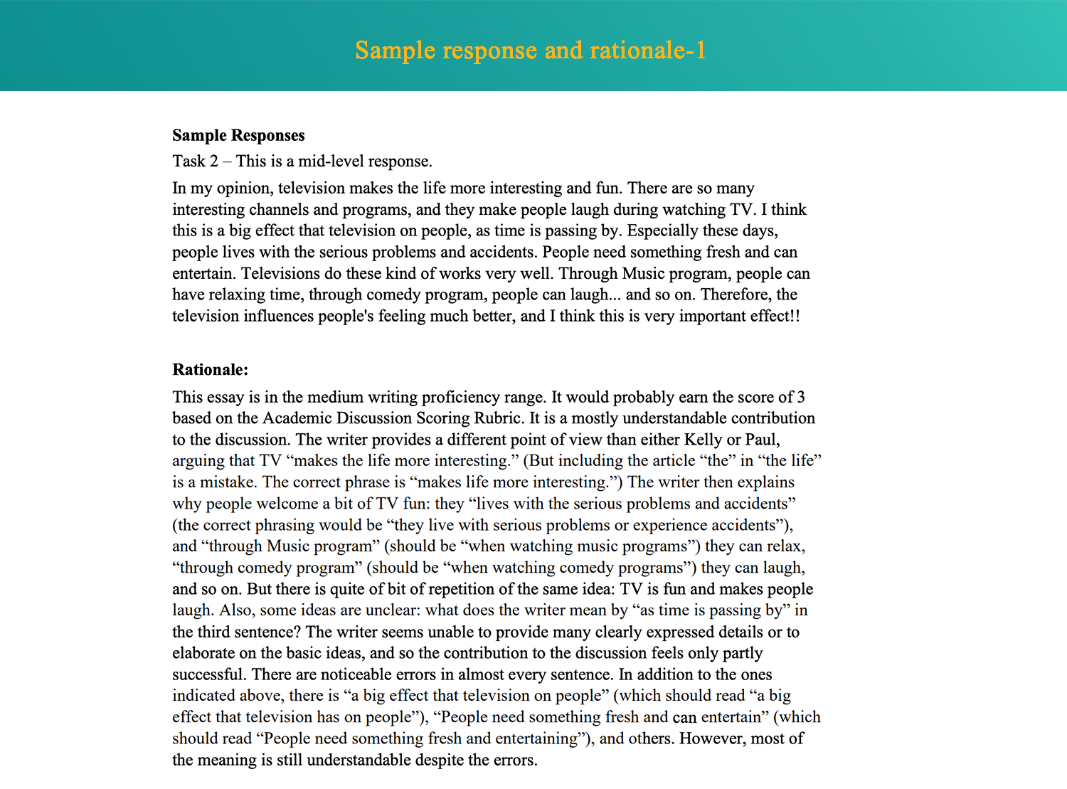 TOEFL iBT Writing for an Academic Discussion「托福 iBT学术讨论写作」 - Language ...