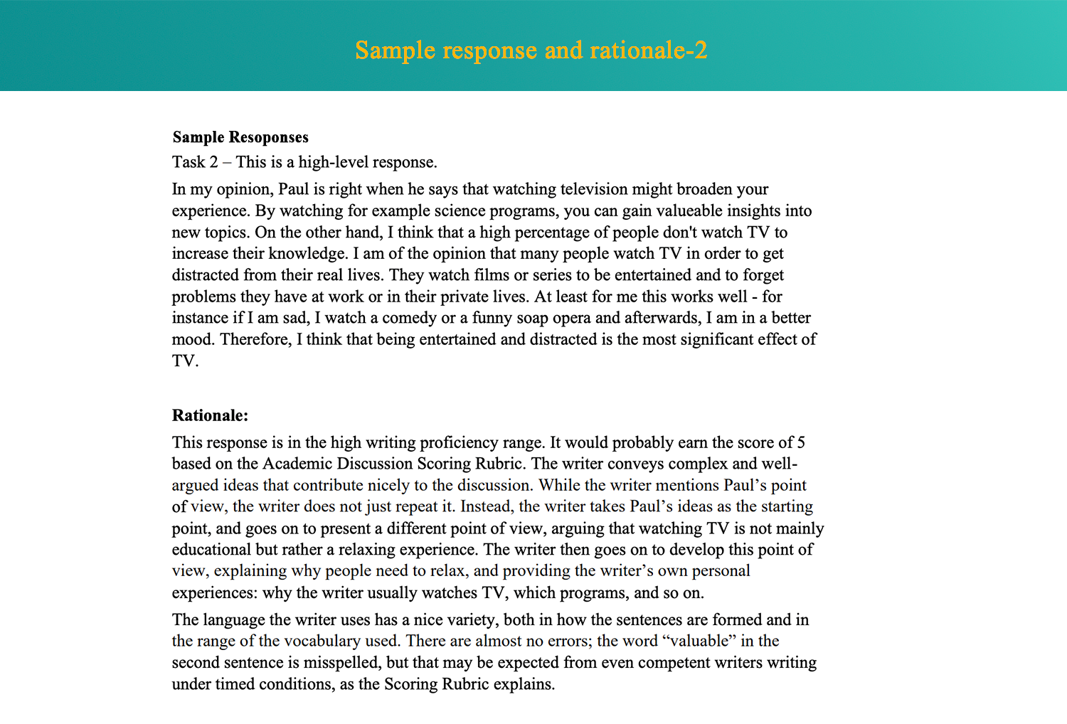 TOEFL iBT Writing for an Academic Discussion「托福 iBT学术讨论写作」 - Language ...